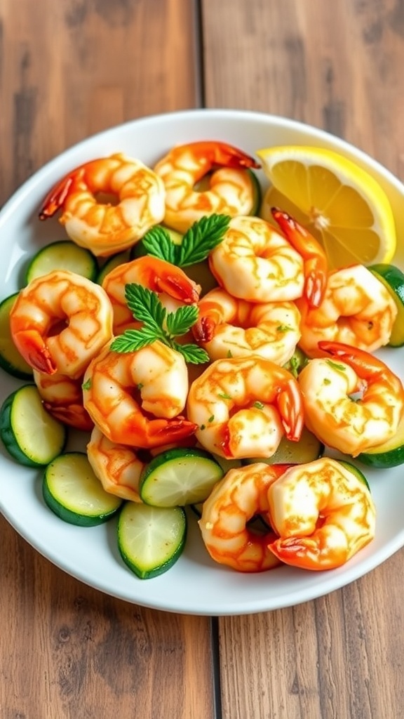 Crispy Air Fryer Shrimp and Zucchini Recipe